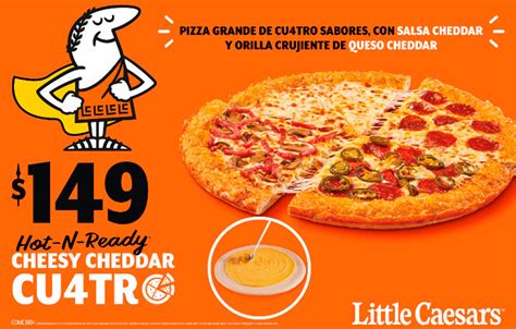 La Nueva Cheesy Cheddar Cu4tro De Little Caesars ¡una Deliciosa Innovación En Pizza El Horno