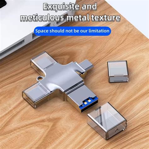 4 In 1 Type C USB Micro Usb Otg Card Reader Adapter Micro SD TF Usb Flash Drive Reader Usb Stick