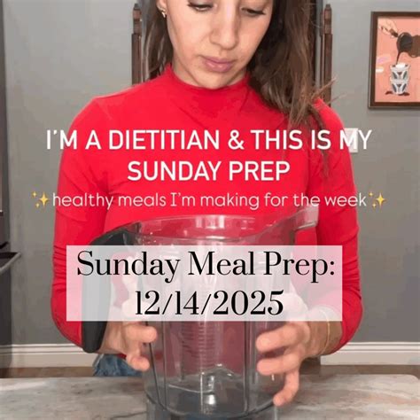 Sunday Meal Prep Mom Nutritionist