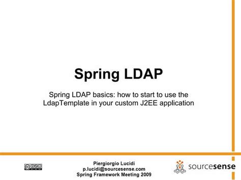 Spring Ldap Pdf