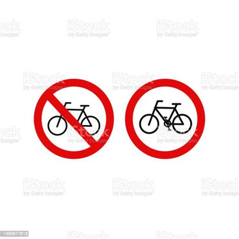 자전거 타는 사람의 이동을 금지하는 도로 표지판 스톡 사진 0명에 대한 스톡 벡터 아트 및 기타 이미지 0명 걷기 검은색 Istock
