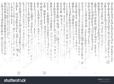 Binary Numbers Abstract White Background Over 2652 Royalty Free