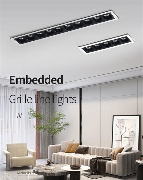 Embedded Led Linear Light Laser Blade 20 Watt Osram Led Chip