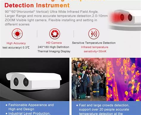 Lcd Display Walk Through Temperature Scanner Automatic Infrared Thermometer Camera