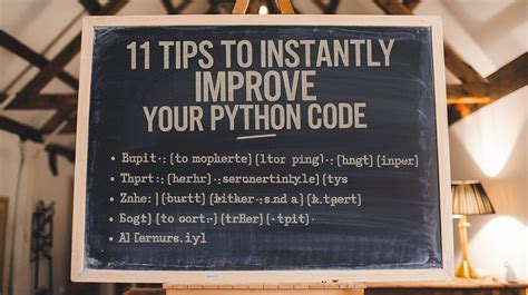 11 tips to instantly improve your python code by abdur rahman