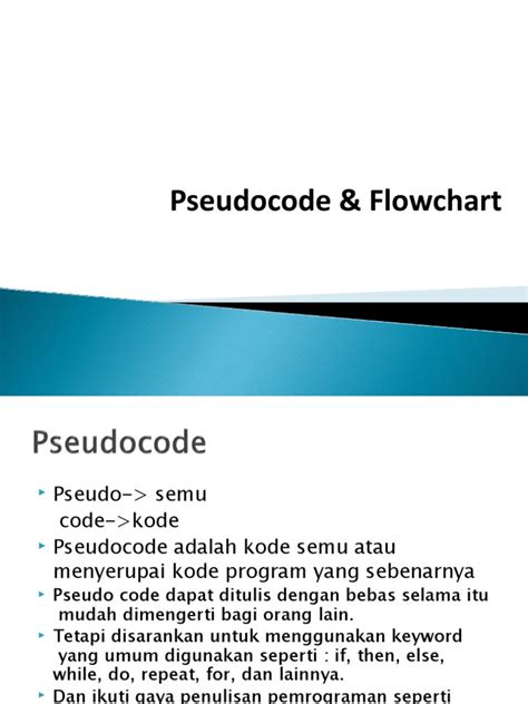 Pendalaman Materi Algoritma Pseudocode Pdf