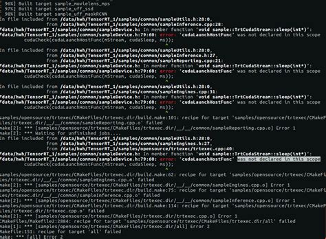 Error CudaLaunchHostFunc Was Not Declared In This Scope Issue NVIDIA TensorRT GitHub