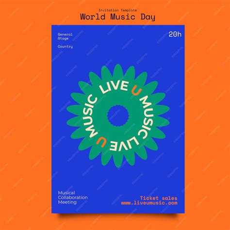 세계 음악의 날 템플릿 디자인 무료 Psd 파일