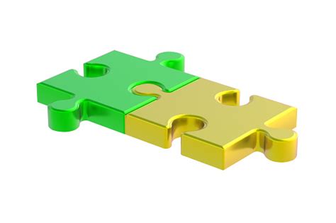 흰색 배경에 고립 된 금속화 된 퍼즐 흔들림 조각 3d 렌더링 0명에 대한 스톡 사진 및 기타 이미지 0명 3차원 형태 개념 Istock