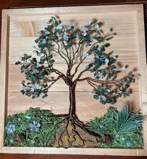 Tree Of Life Crystals Wall Hanging Etsy