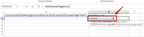 How To Get The List Of File Names Inside A Folder In Excel