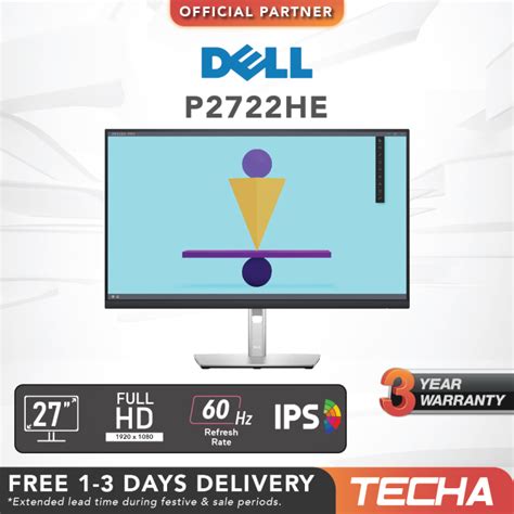 Free Next Day Dell P He Fhd Ips Usb C Hub Monitor Lazada Singapore