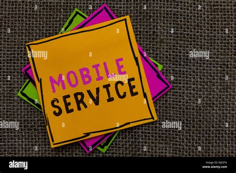 Text Sign Showing Mobile Service Conceptual Photo Radio Communication