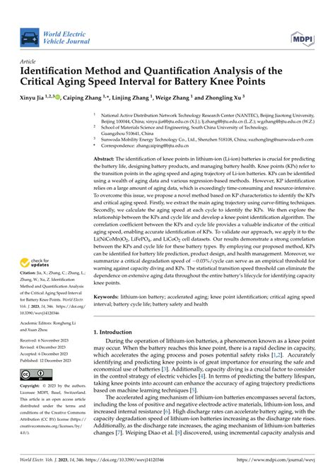 Pdf Identification Method And Quantification Analysis Of The Critical Aging Speed Interval For
