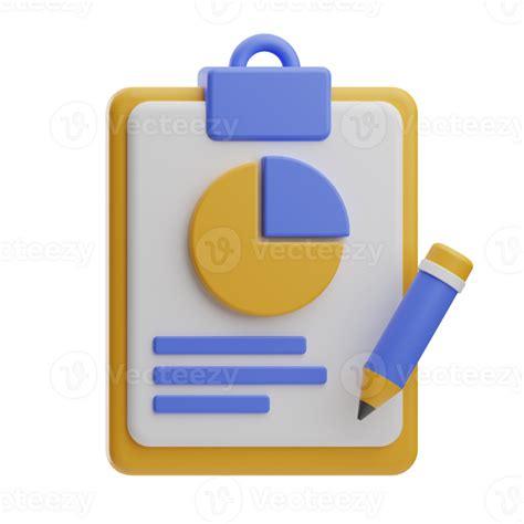 Data Report 3d Illustration 55333599 Png