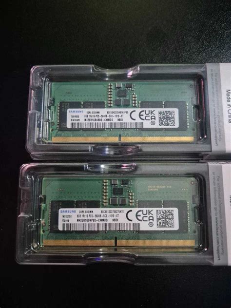 ОЗУ Ddr5 So Dimm 2шт по 8gb частота 5600 400 000 сум Комплектующие Ташкент на Olx