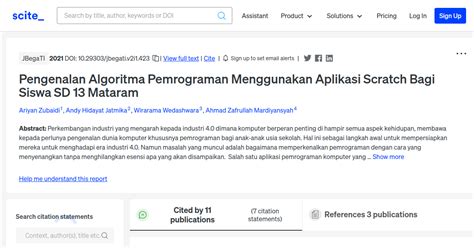 Pengenalan Algoritma Pemrograman Menggunakan Aplikasi Scratch Bagi