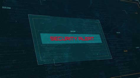Security Alert Warning Futuristic Loading Stock Motion Graphics Sbv