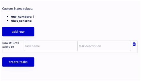 Dynamic Row Addition In Repeating Group And Bulk Crud Of Things Using Vanilla Bubble Tips