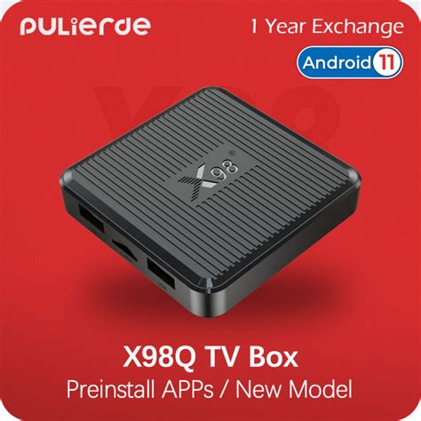 [แอปที่ติดตั้งไว้ล่วงหน้า] X98q 2gb 16gb Android Box Tv S905w2 Android 11 Tv 4k 2 4g 5g Wifi