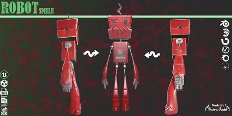 Sci Fi Robot 01 Robot Smile Flippednormals