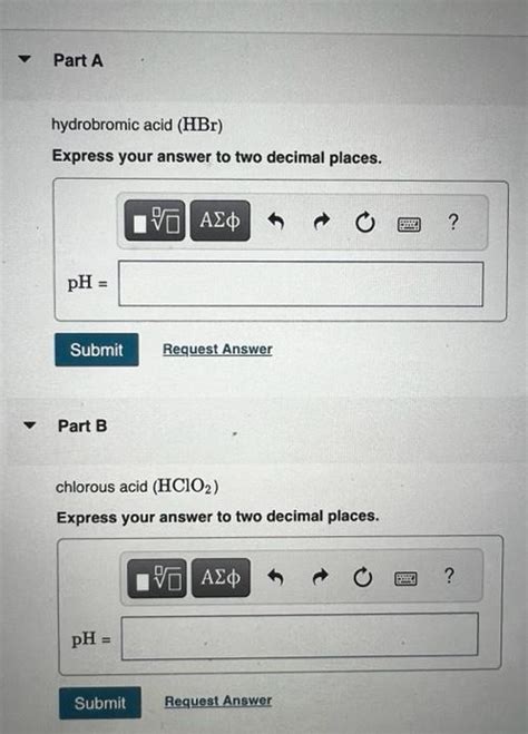 Solved Calculate The Ph At The Equivalence Point In