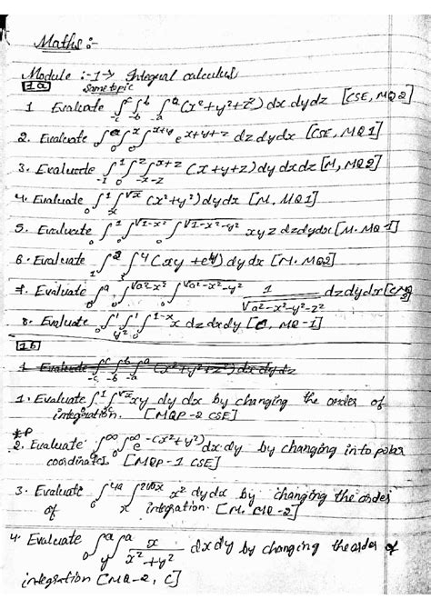 Maths Vtu Imp Questions Which Can Help To Pass In Vtu External Exm