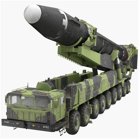 Hwasong 15 Transporter Erector Vehicle With Intercontinental Ballistic