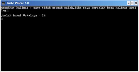 Turbo Pascal Menghitung Jumlah Huruf Vokal CODING JENIUS Tempat Belajar Coding Programmer