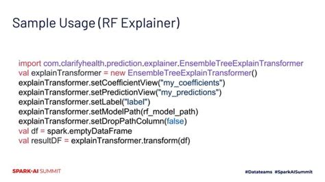 Model Explanation And Prediction Exploration Using Spark Ml Ppt