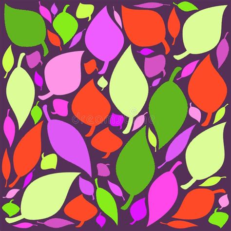 Abstract And Contemporary Digital Art Seamless Leaf Design Stock Illustration Illustration Of