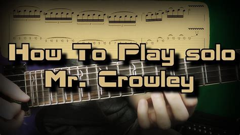How To Play Solo Mr Crowley By Ozzy Osbourne Randy Rhoads Как играть