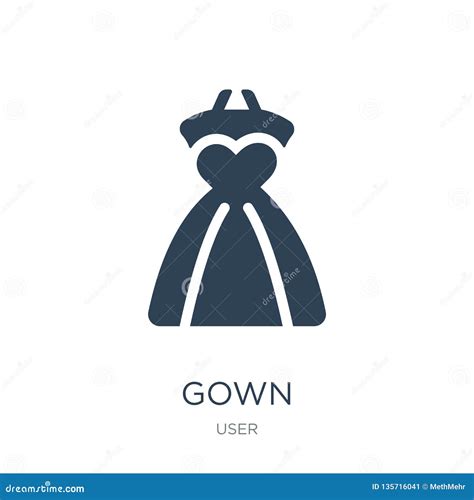 Gown Icon In Trendy Design Style Gown Icon Isolated On White Background Stock Vector