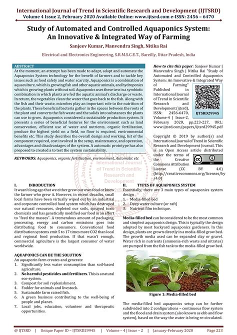 Study Of Automated And Controlled Aquaponics System An Innovative And