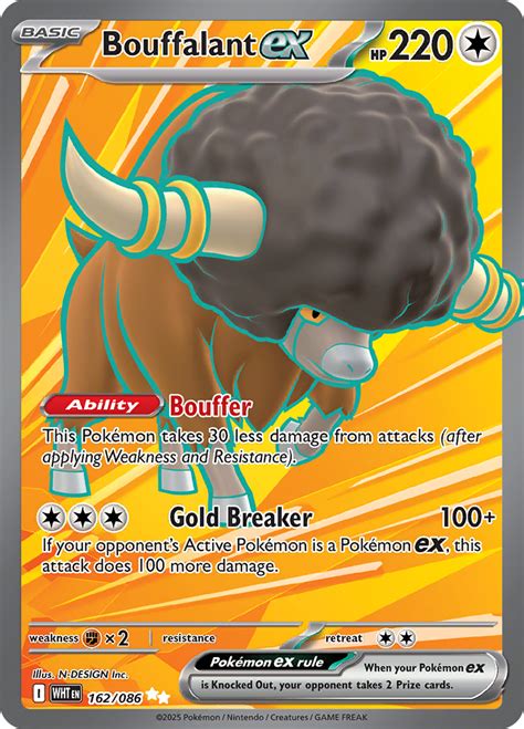 Bouffalant Ex 162086 Wert Bild And Seltenheit Pokemonkartede