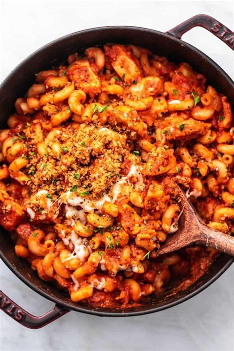 One Pot Chicken Parmesan Pasta Recipe