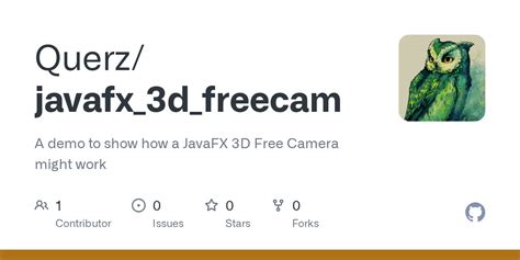 Github Querzjavafx3dfreecam A Demo To Show How A Javafx 3d Free Camera Might Work