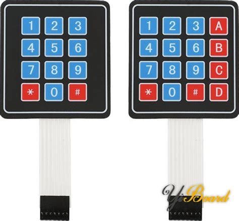 使用arduino开发板连接4×3和4×4薄膜键盘的方法 Arduino专区 一板网电子技术论坛
