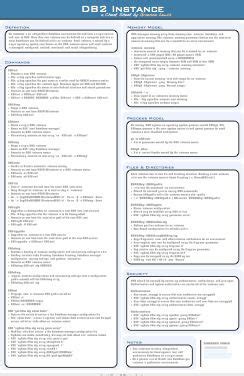 DB2 Cheat Sheet Instances Cheat Sheets Save Basic