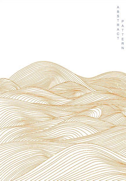 Abstract Background With Gold Line Pattern Vector Japanese Wave Elements In Oriental Style Artofit