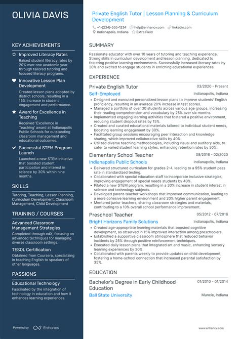 17 English Teacher Resume Examples And Guide For 2025