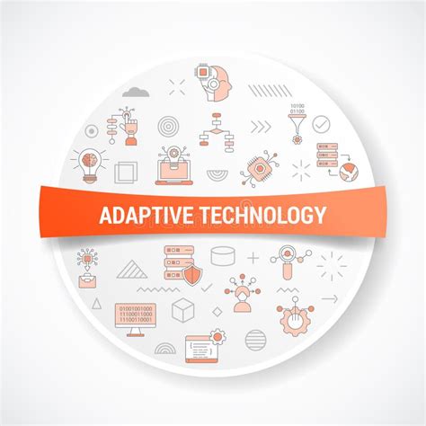 Adaptive Technology Concept With Icon Concept With Round Or Circle