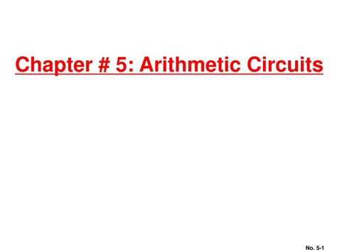 Ppt Chapter 5 Arithmetic Circuits Powerpoint Presentation Free