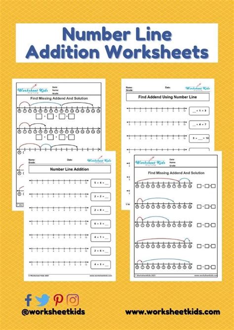 Number Line Addition Worksheets For Grade 1 Free Printable PDF Worksheets Library