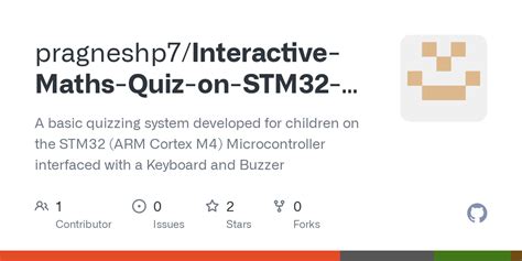 GitHub Pragneshp7 Interactive Maths Quiz On STM32 Microcontroller A