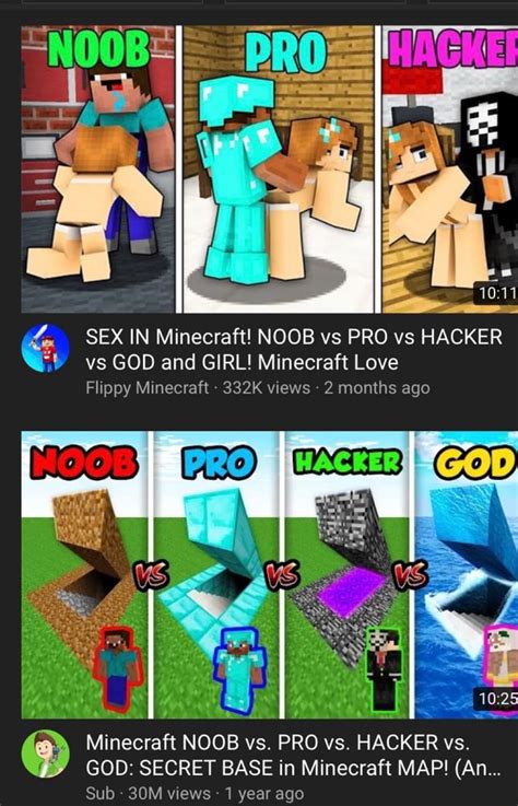 Ru Sex In Minecraft Noob Vs Pro Vs Hacker Vs God And Girl Minecraft