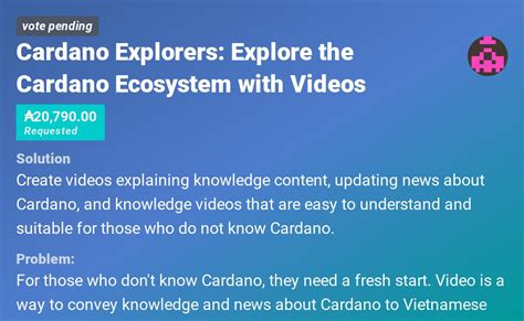 Cardano Explorers Explore The Cardano Ecosystem Via Videoscribe Lido