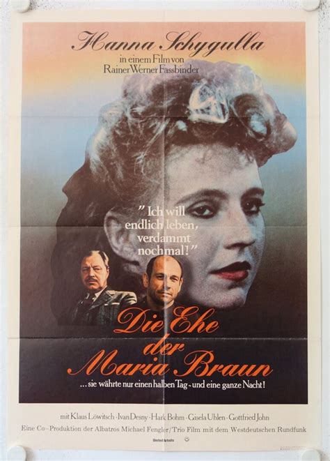 Die Ehe Der Maria Braun Originales Deutsches Filmplakat