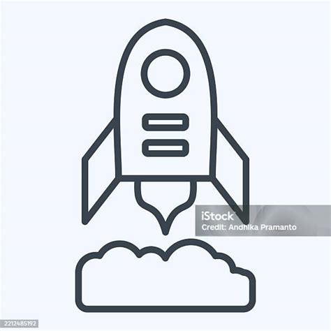 아이콘 로켓 비행 군사 기호와 관련이 있습니다 선 스타일 디자인 편집 가능 공장 산업 건물에 대한 스톡 벡터 아트 및 기타 이미지 공장 산업 건물 과학 교육 Istock