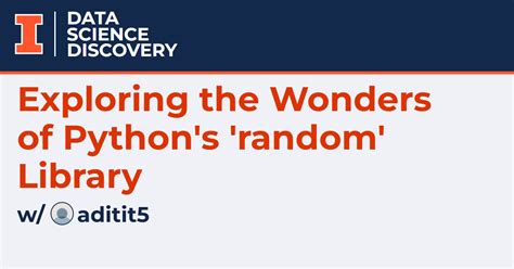 exploring the wonders of python s random library data science discovery